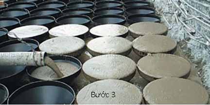 Thứ tự các bước thi công móng phễu Topbase