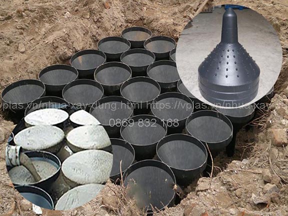 Gia cố móng bằng phễu nhựa Topbase